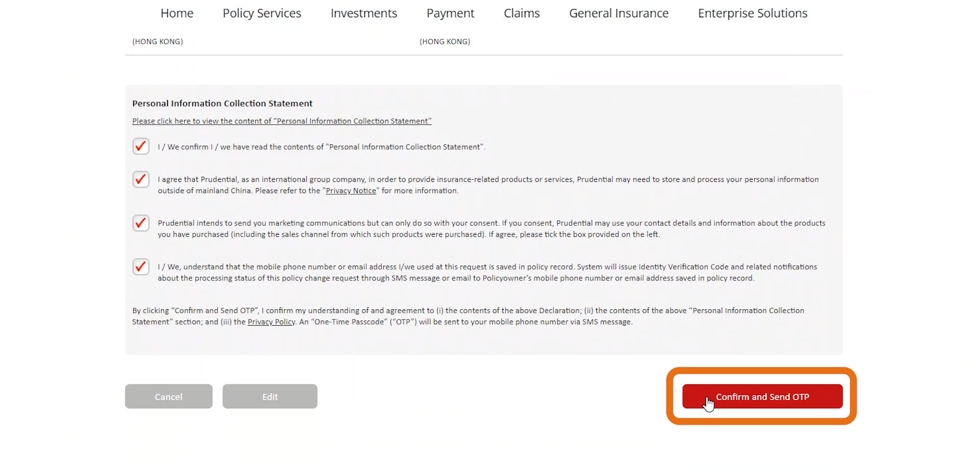 How to Update Contact Information for a life policy | Prudential HK