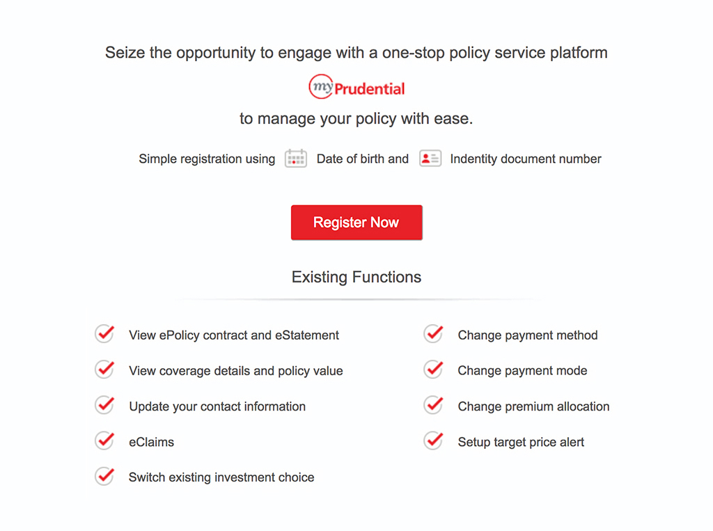 Experience myPrudential Extra Services Now